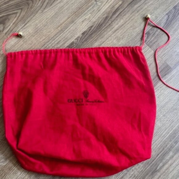 Gucci | Bags | Gucci Vtg 85 Accessory Collection Drawstring Dustie Made ...